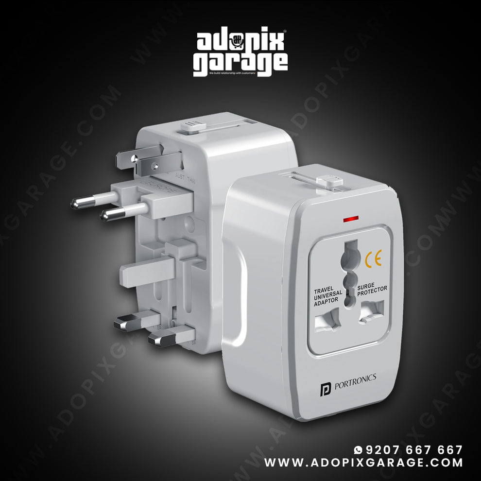Portronics Universal Travel Adaptor – ADOPIX GARAGE